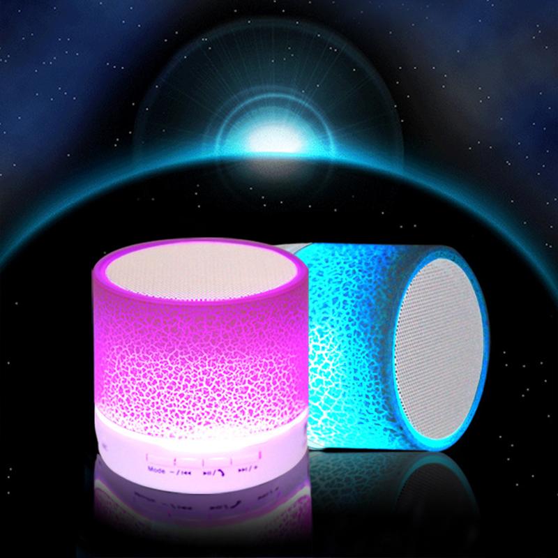 Mini LED Bluetooth Speaker Wireless Smart LED Bluetooth Music Speaker ...