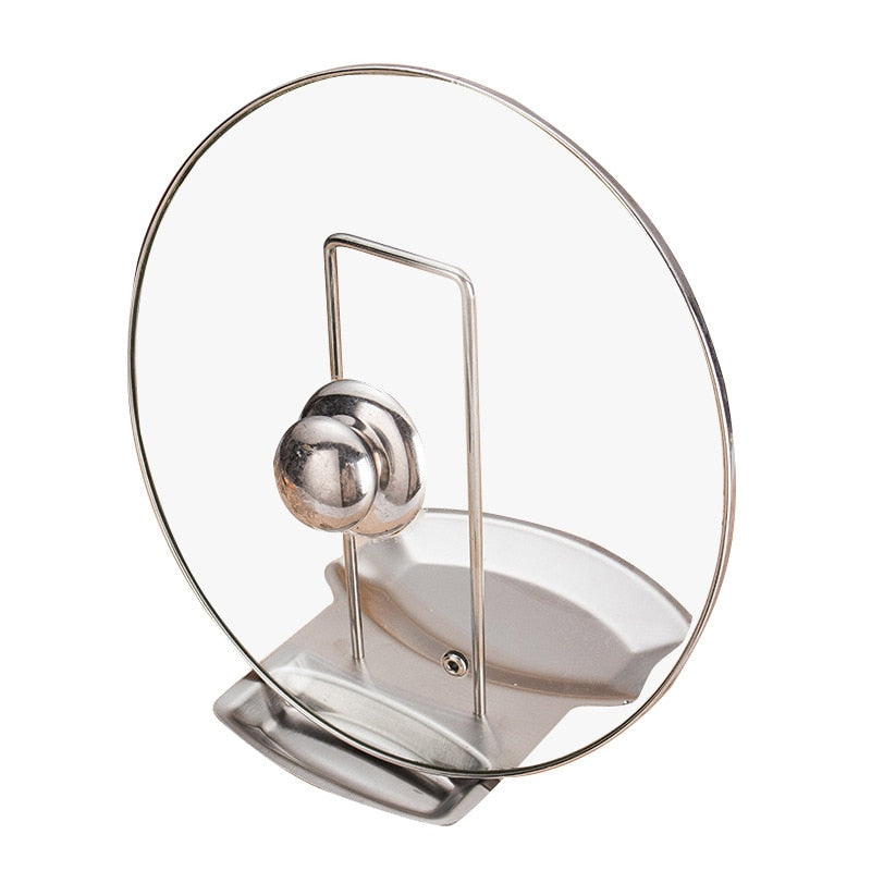 Stainless Steel Spoon Stand Pot Holder Pot Lid Rack – HalloBest