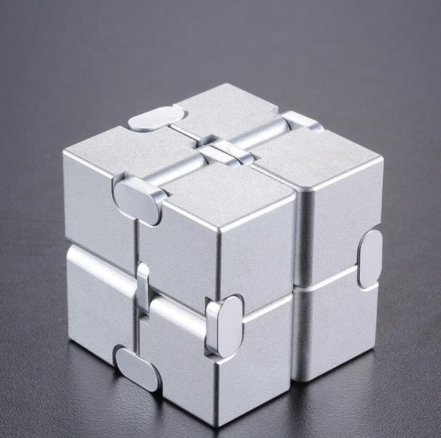Metal Infinity Cubes Fidget Cube Puzzle Decompression | HalloBest