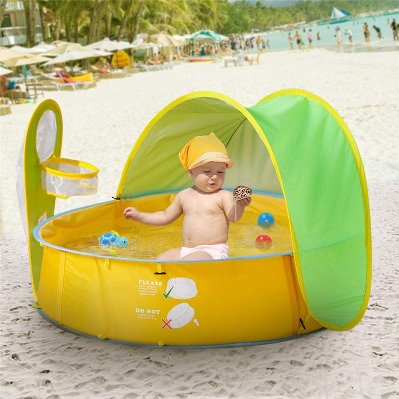 Mini Round Sunshelter Inflatable Kid Mobile Park Baby Swimming Pool ...
