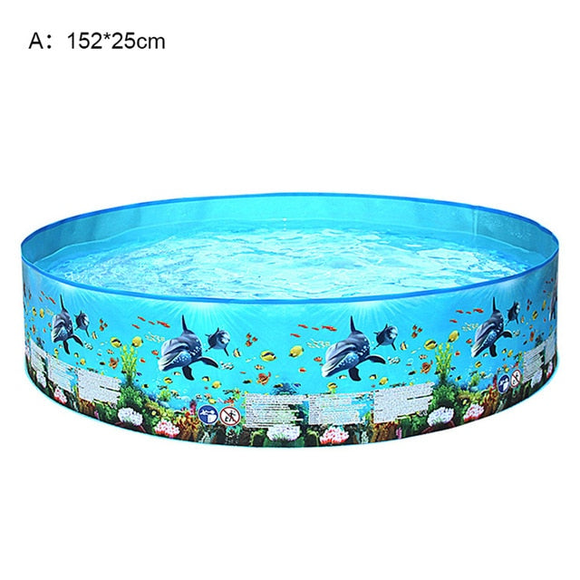 Rectangular Round Inflatable Pool Thicken PVC Paddling Swimming Pool B ...