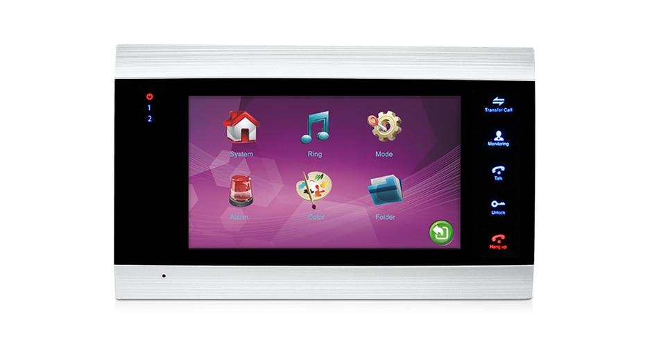 New 7 inch Video Doorbell Monitor Intercom With 1200TVL Outdoor Camera ...