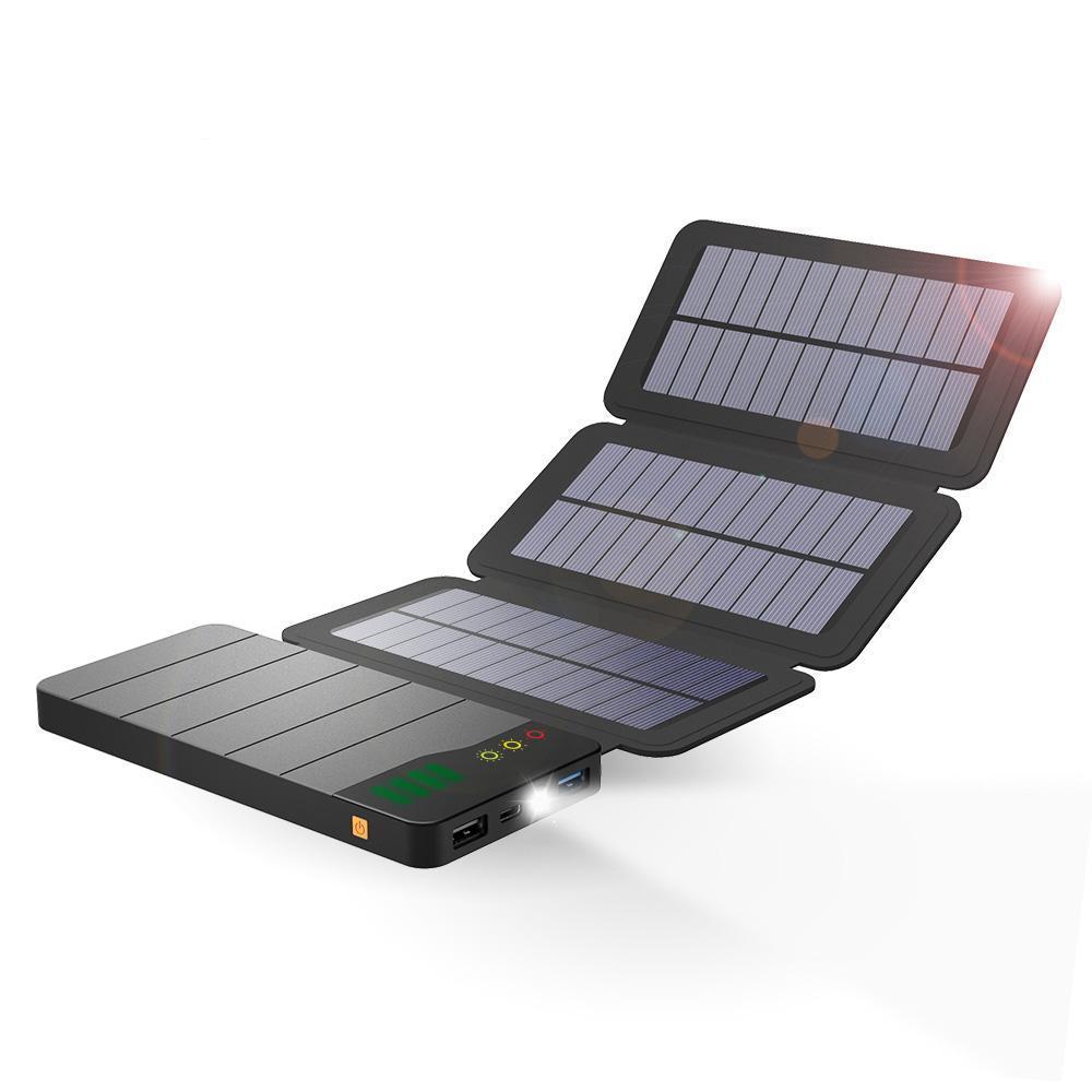 Waterproof Foldable Solar Charger Power Bank10000mah for iPhone iPad S ...